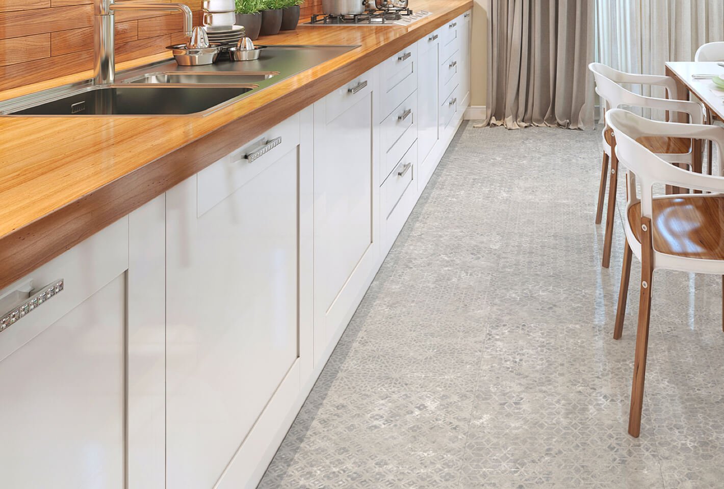 Kitchen Floor Ideas - Congoleum